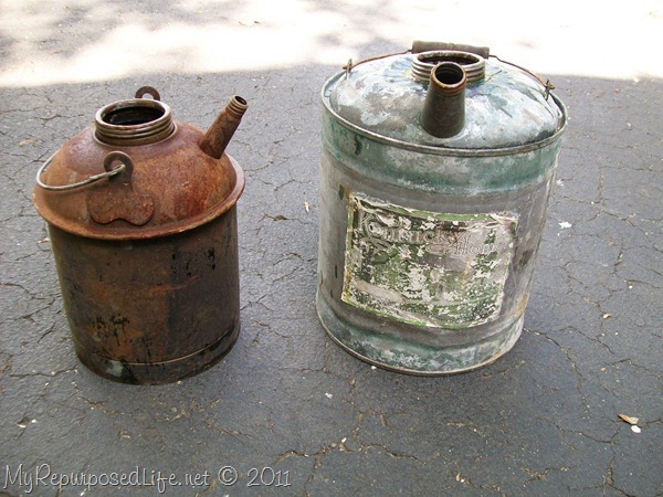 Repurposed Vintage (gas/watering) cans - My Repurposed Life®